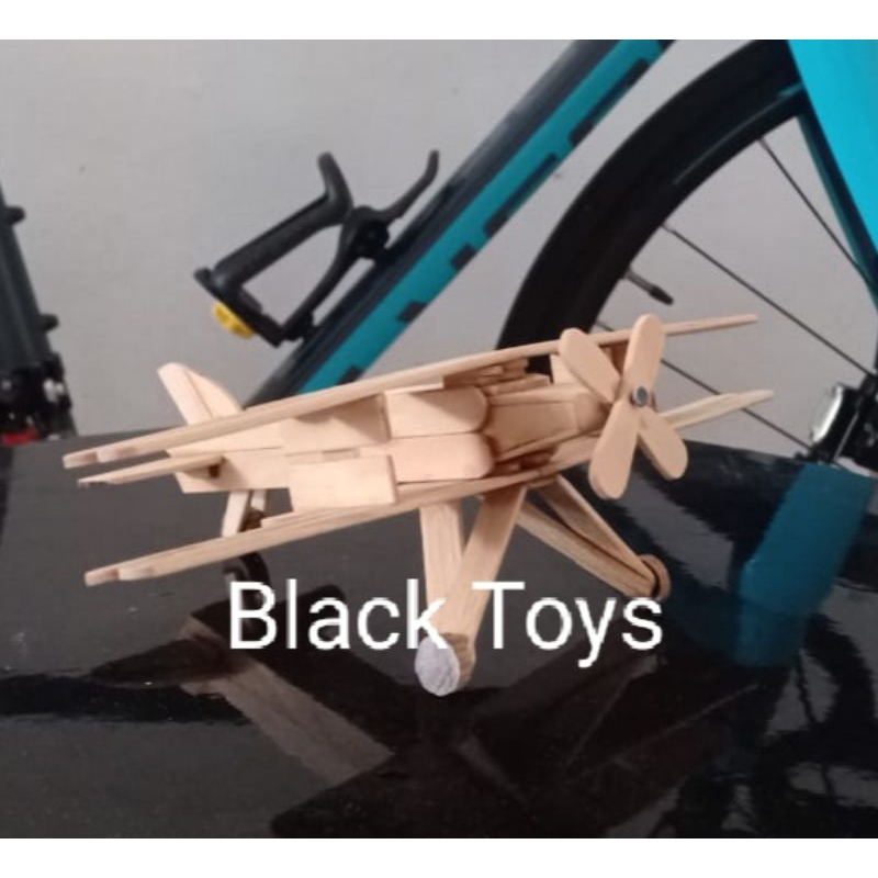 Jual Prakarya stik es krim pesawat capung, kerajinan stik es krim ...