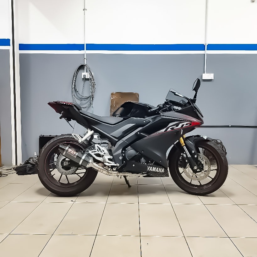 Jual Kenalpot Knalpot Racing Yoshimura USA Carbon All New YZF R15 VVA ...