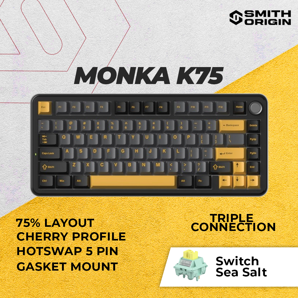 Jual MONKA K75 Wireless Gasket Mechanical Keyboard | Shopee Indonesia