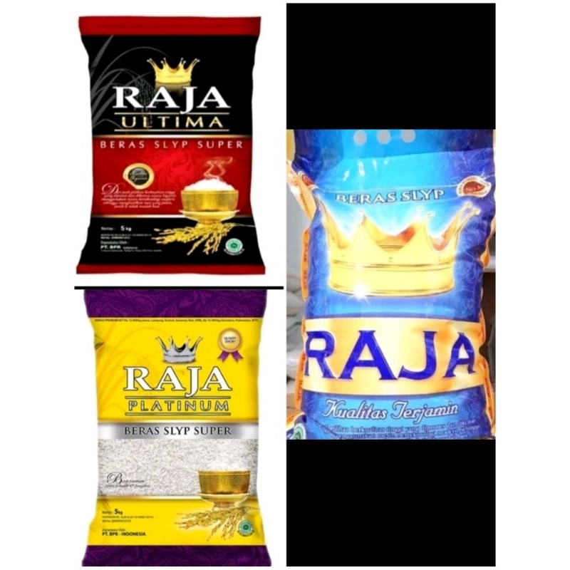 Jual BERAS RAJA ULTIMA, RAJA PLATINUM , dan RAJA BIRU PULEN 5 KG ...