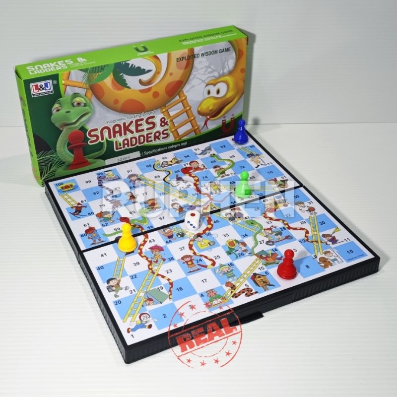 Jual Ular Tangga Snake Ladders Magnet Ukuran 24x24 cm | Shopee Indonesia