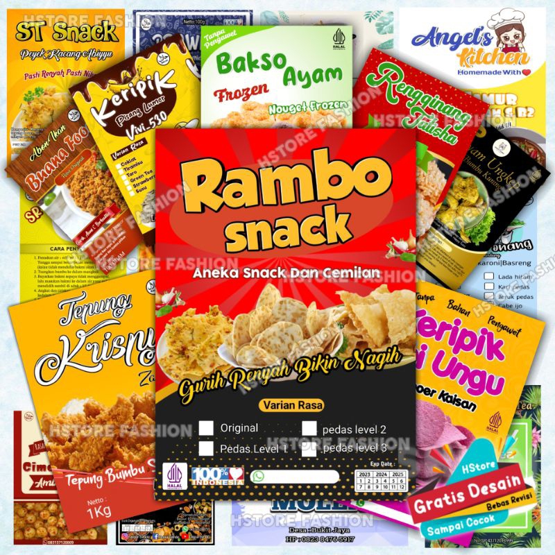 Jual FREE DESAIN CETAK STICKER LABEL STIKER JUALAN PRODUK STICKER ...