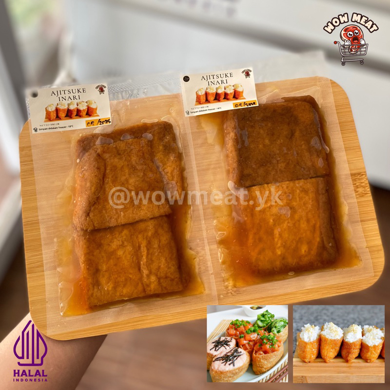Jual Ajitsuke Inari | Kulit Tahu Jepang | Kantung Tahu Inari Sushi 100 ...