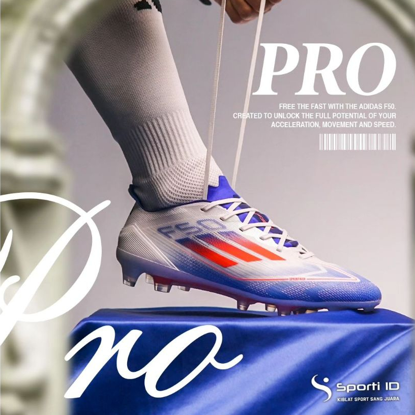 Jual Sepatu Bola Adidas F50 Pro FG - White Solar Red Blue IE0596 ...