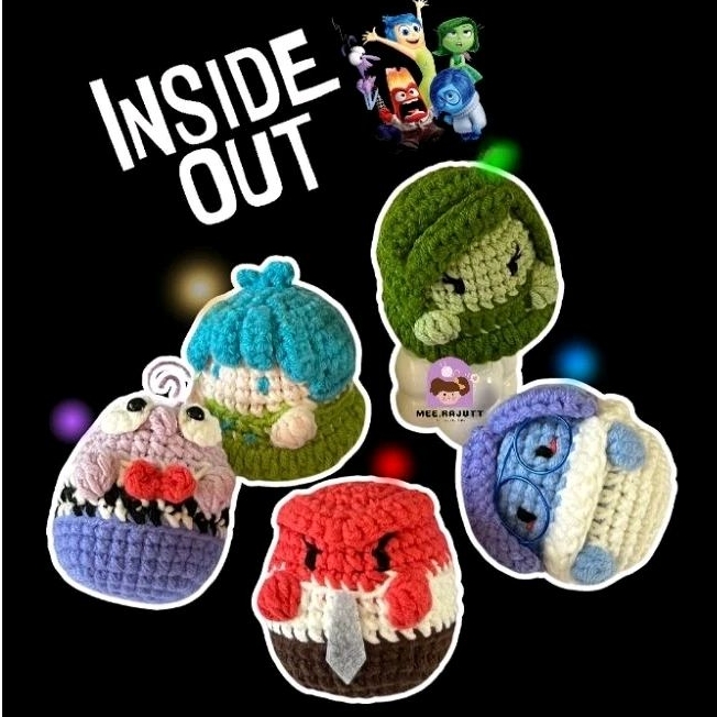 Jual INSIDE OUT EMOTION Keychain Couple || Amigurumi Emosi Inside Out ...