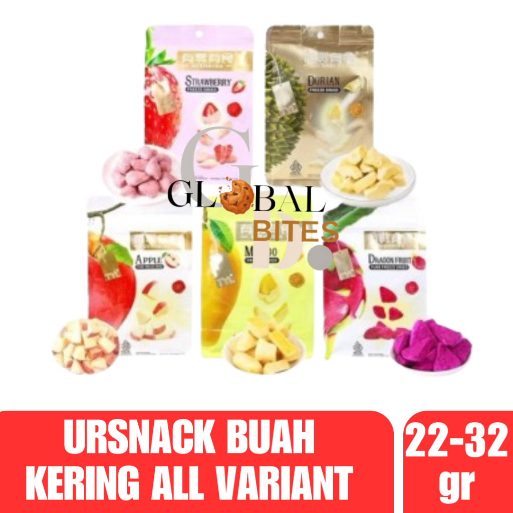 Jual Ursnack Freeze Dried Fruit / Buah Kering Mango Durian Strawberry | Shopee Indonesia