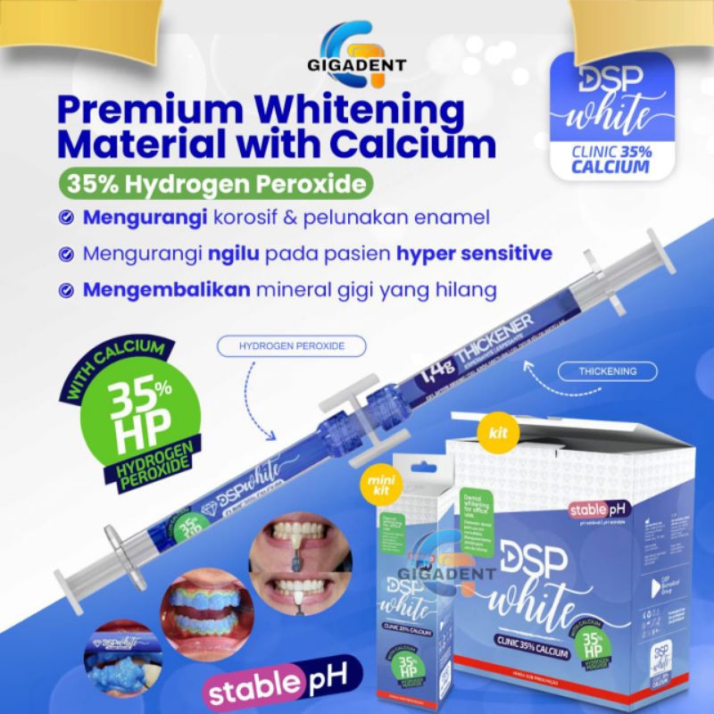 Jual DENTAL DSP WHITE BLEACHING GIGI WHITENING TANPA SINAR / WHITENESS ...