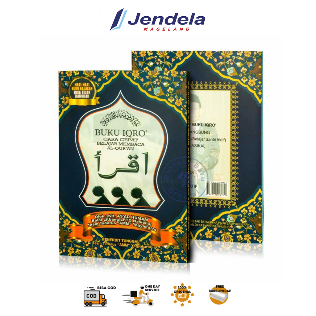 Jual Buku Iqro Anak Iqra anak Besar Bendel Warna IQRO HC Lux Jilid 1-6 ...