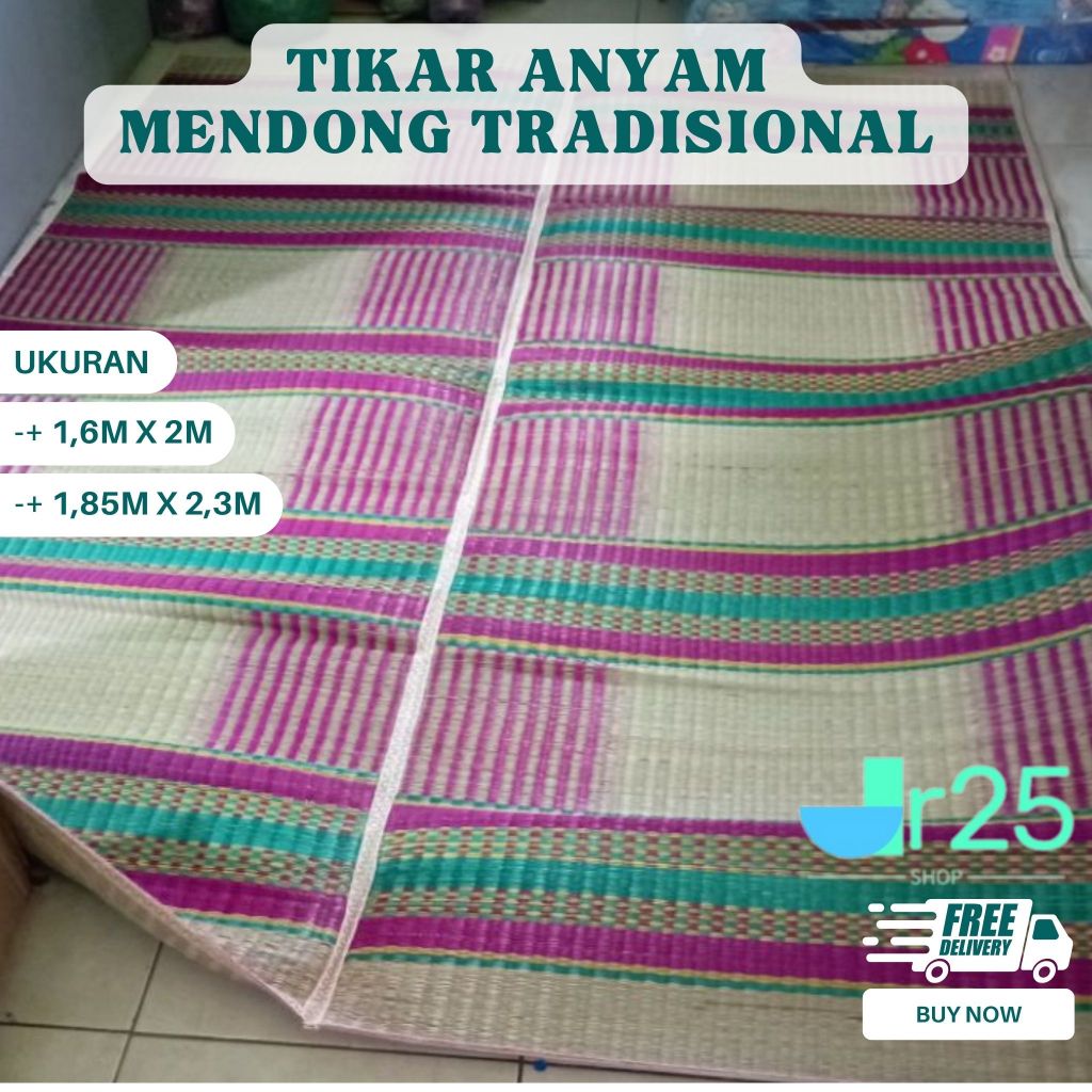 Jual TIKAR MENDONG TRADISIONAL / Tikar Lipat Mendong / Tikar Gulung ...