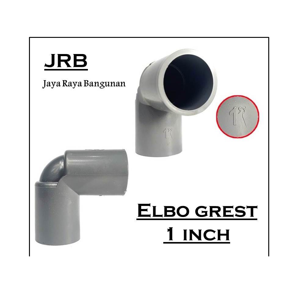 Jual Sambungan Pipa Fitting PVC Knee AW 1 " GREST / TRADISI Elbow AW 1 Inch | Shopee Indonesia