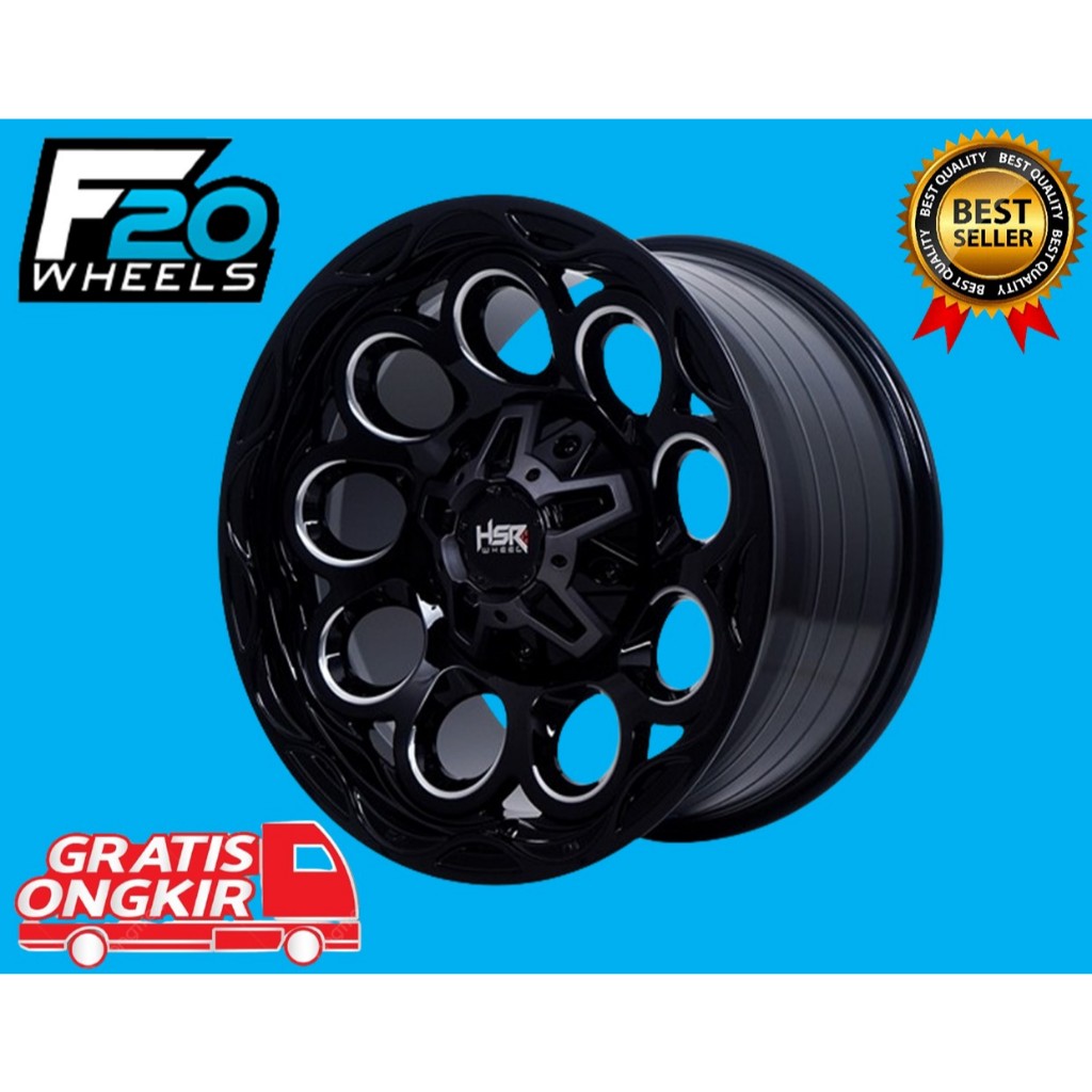 Jual Velg racing mobil fortuner model BAJO HSR R16X8 H6X139,7 triton ...