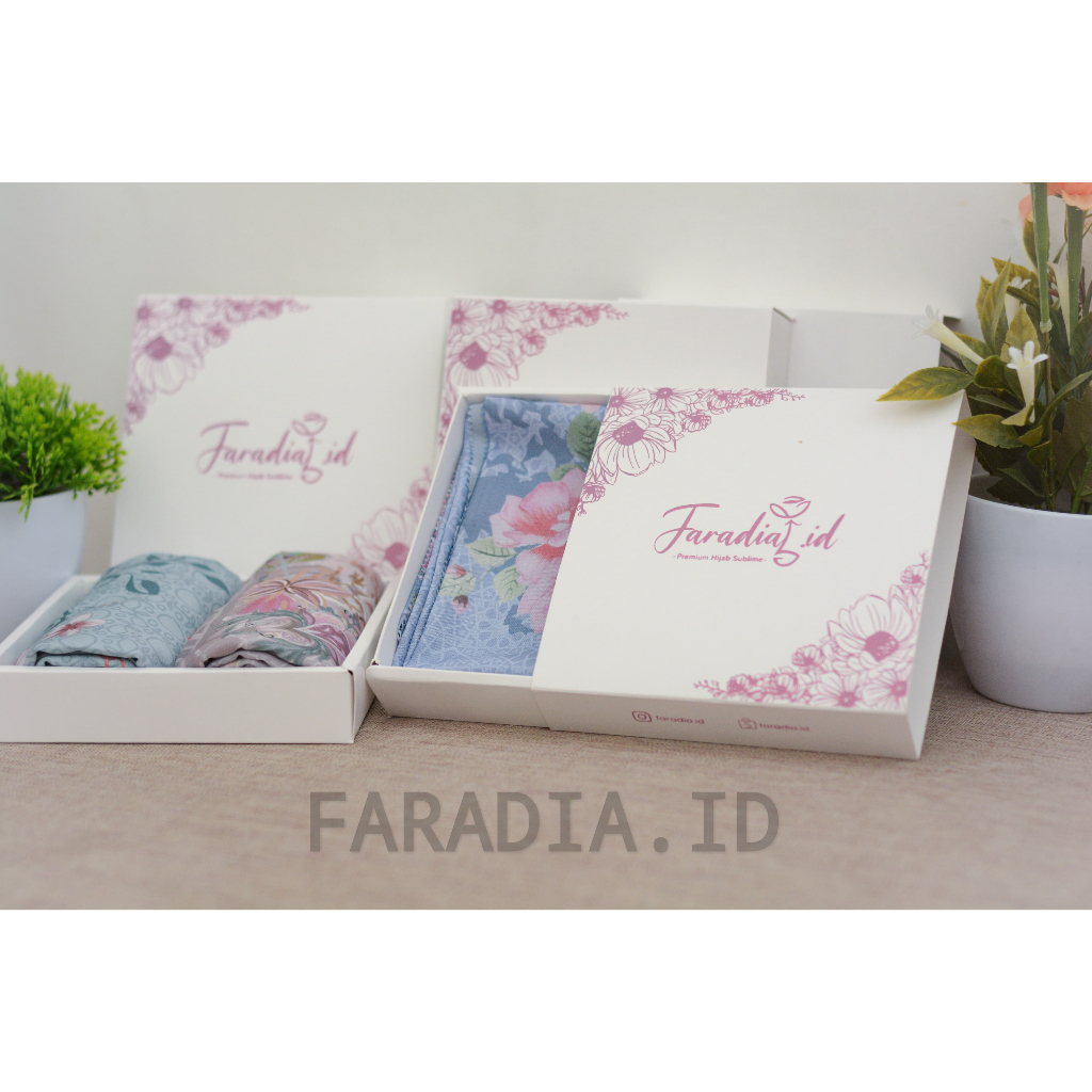 Jual BOX HAMPERS HIJAB KOTAK KADO HIJAB FARADIA DOUBLE WALL MEWAH ( BOX ...