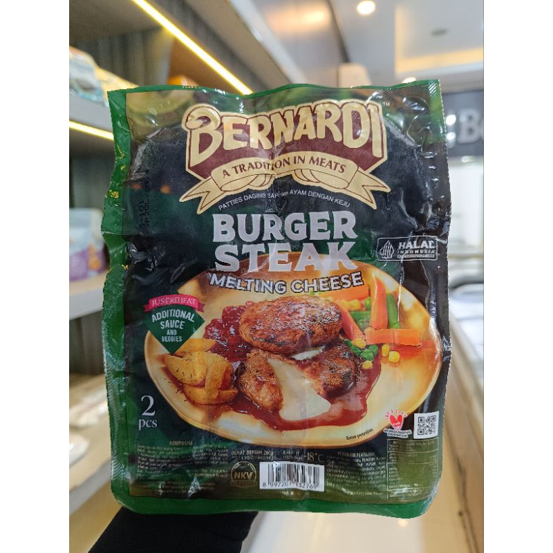 Jual Bernardi Burger Steak Melting Cheese 250gram | Shopee Indonesia