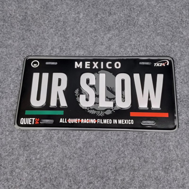 Jual Plat custom QUIET QPTW bahan plat alumunium emboss | Shopee Indonesia
