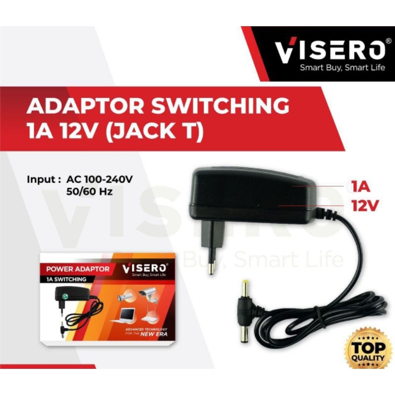 Jual Adaptor Switching 1A 12V T / 1A 12V U/ receiver Visero adaptor ...
