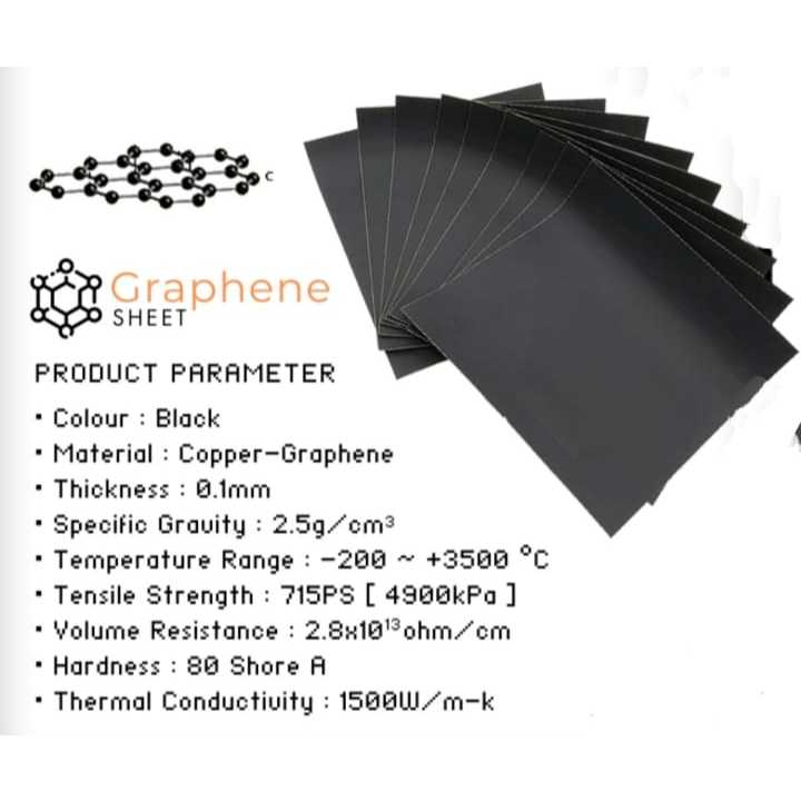 Jual Myallstore - Graphene Copper Sheet Thermal Sticker Graphite for ...