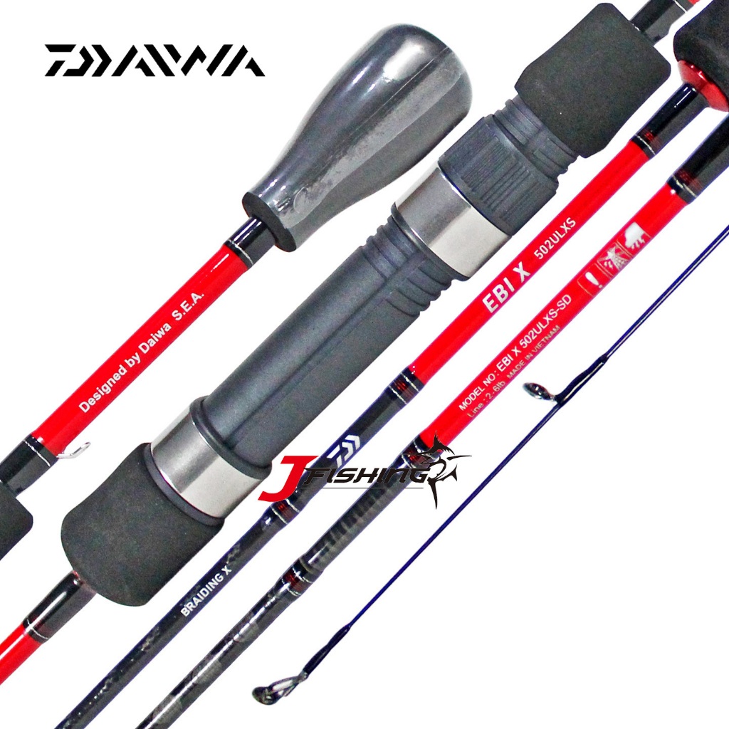 Jual Joran UL DAIWA EBI X | 502 562 | 150 165 CM | Ultra Light | Udang Resmi | Shopee Indonesia