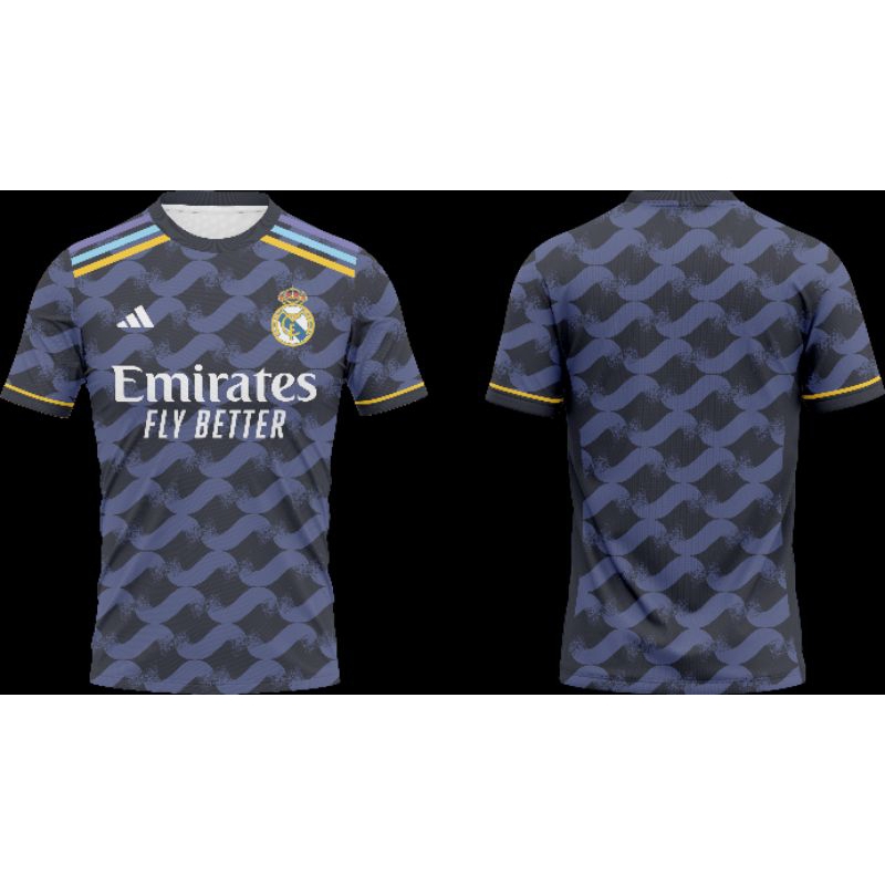 Jual Jersey real Madrid away kit 23-24 full printing | Shopee Indonesia