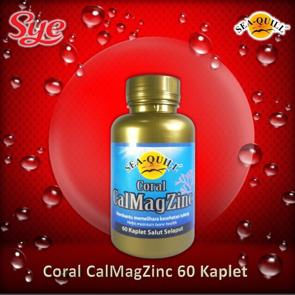 Jual Sea-Quill Coral CalMagZinc With VIT D3 60s - Sea Quill - Seaquill ...