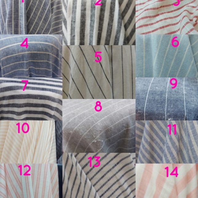 Jual kain katun linen motif 1 serat linen lebar 14cm | Shopee Indonesia