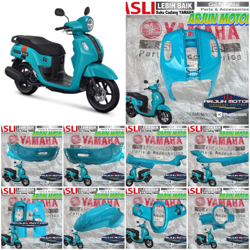 Jual cover body bodi halus fazzio 125 fazio 125 hijau tosca original ...