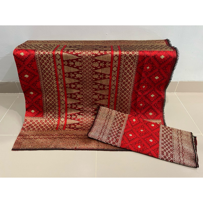 Jual Exclusive Songket Tenun Asli Palembang | Motif Lepus, Bunga Cina ...