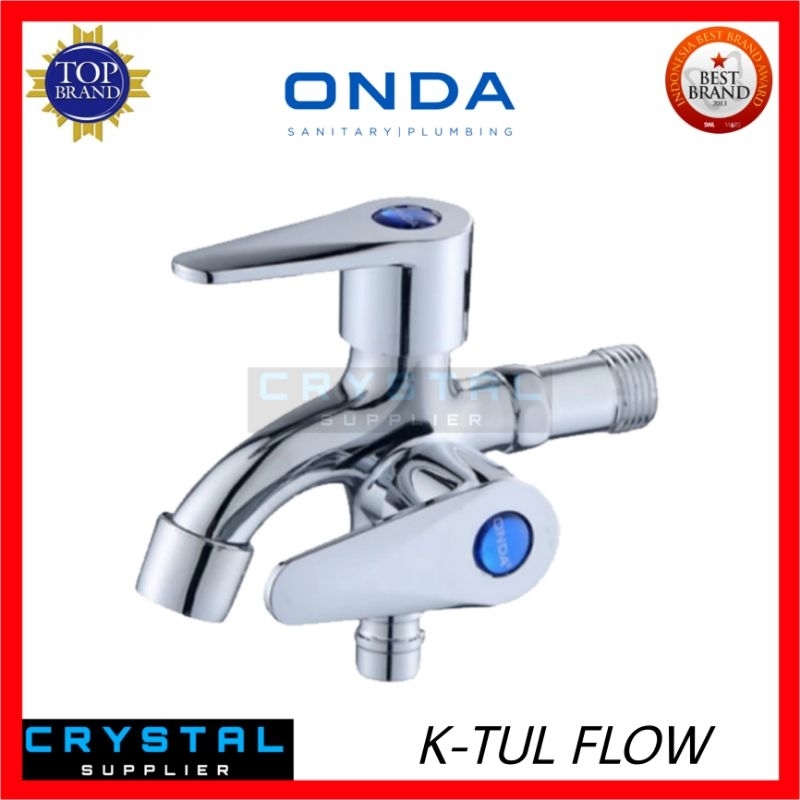 Jual KRAN DOUBLE ONDA K TUL FLOW 1/2" inch KTUL Keran Shower Cabang ...