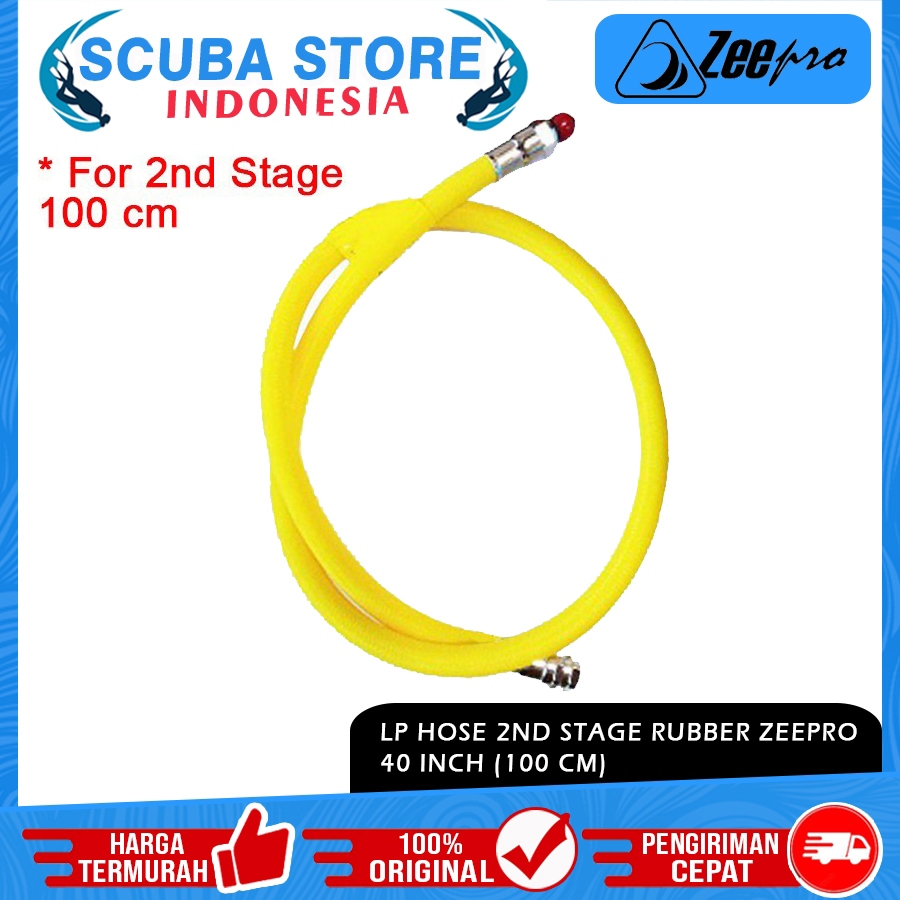 Jual LP Hose 2nd Stage Rubber Zeepro 40 Inch 100 Cm Yellow Selang Karet ...