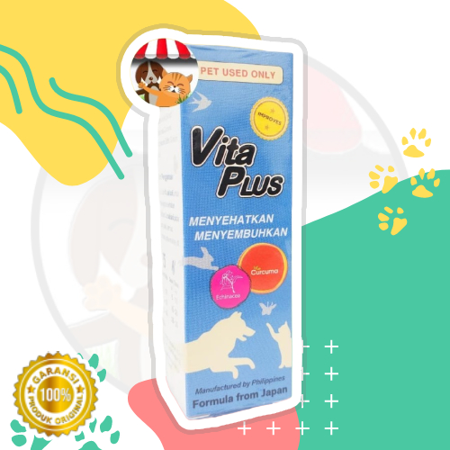 Jual Vita Plus Vitamin Kucing Anjing Kelinci 30ml Multivitamin Vitaplus | Shopee Indonesia