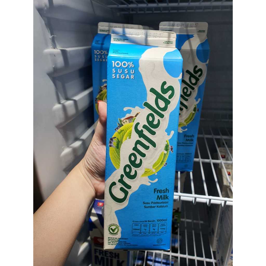 Jual Susu Greenfield Fresh Milk 1 Liter tanpa tutup | Shopee Indonesia