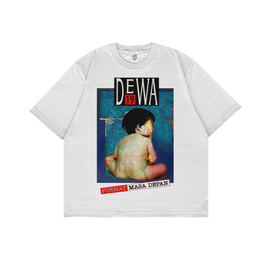 Jual KAOS BAJU DEWA 19 FORMAT MASA DEPAN | T-SHIRT OVERSIZE PUTIH STYLE ...