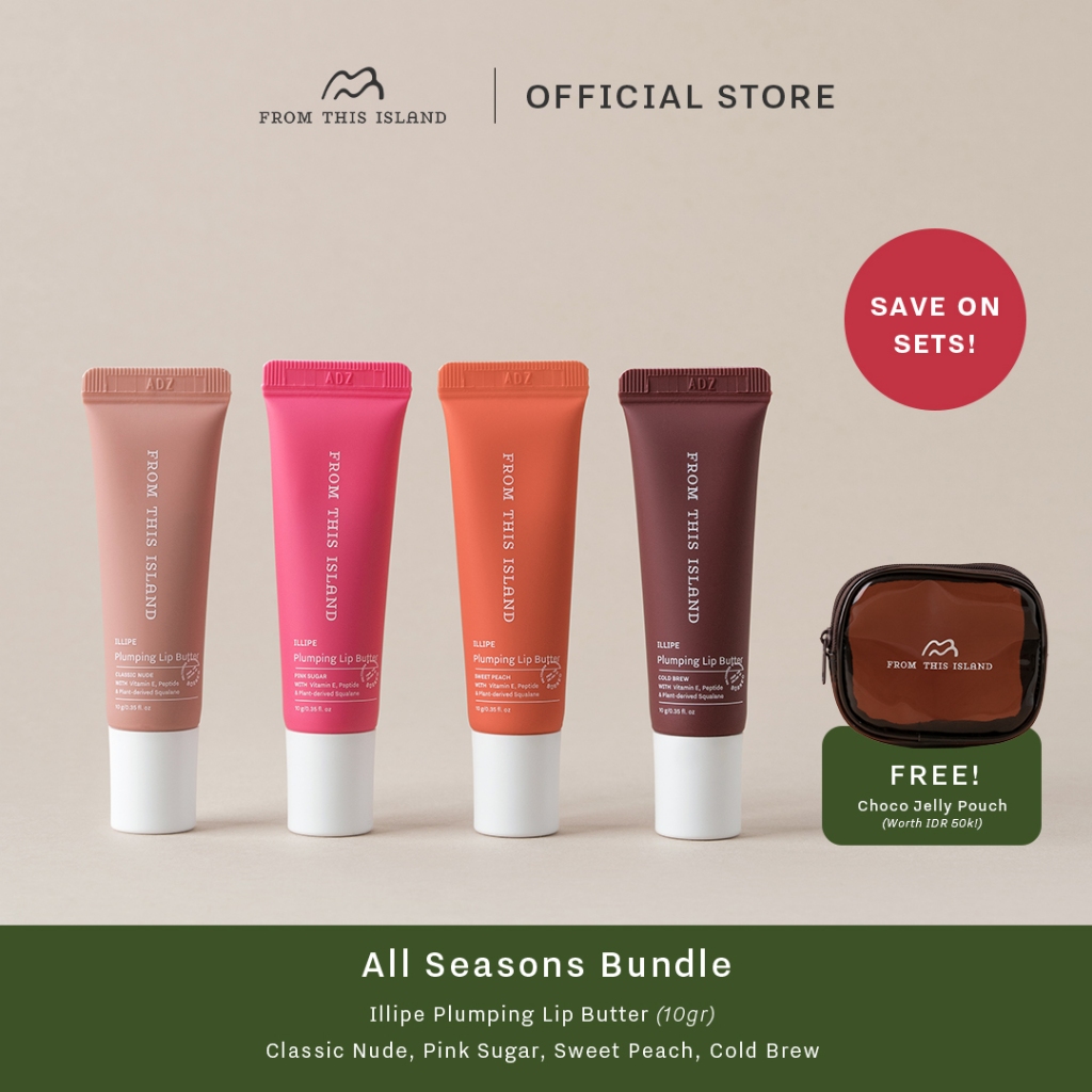 Jual From This Island Illipe Plumping Lip Butter All Seasons Set ...