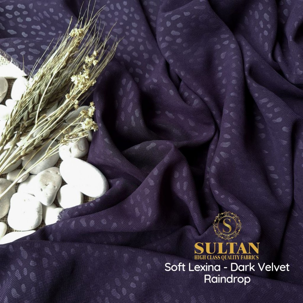 Jual KAIN SOFT LEXINA SULTAN EMBOSS RAINDROP 50 cm | Shopee Indonesia