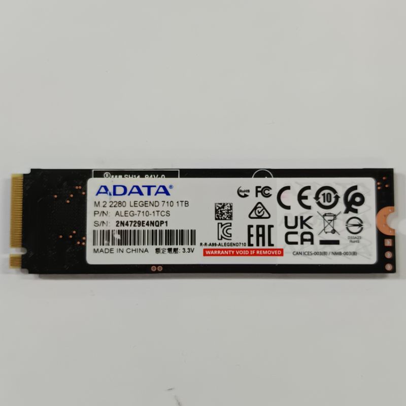 Jual SSD m.2 nvme 2280 1TB 1 TB Merk Adata Legend 710 Sentinel 100% ...