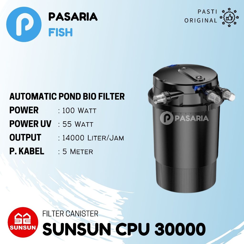 Jual SUNSUN CPU30000/External Filter CPU 30000 14000 Liter/Jam UV 55W ...