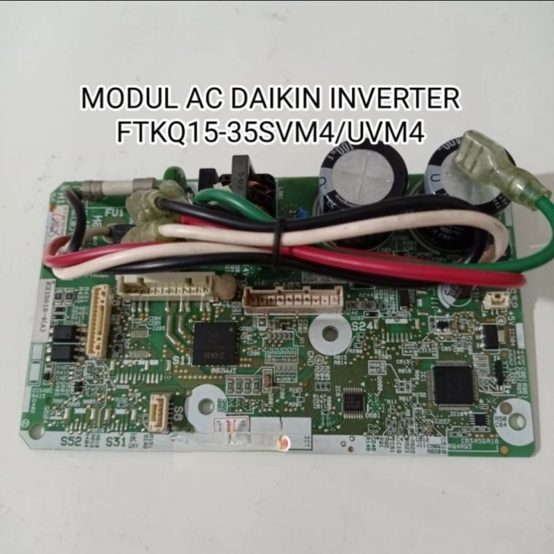 Jual Modul pcb indoor ac daikin inverter originaltype ac : FTKQ 15 ...