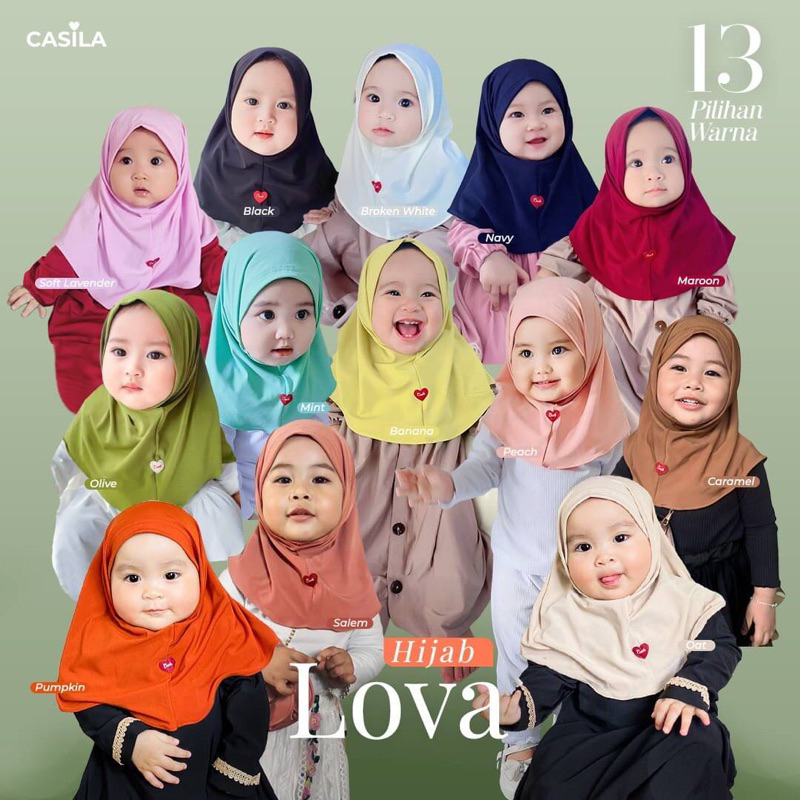 Jual Hijab Lova by Casila Baby | Hijab anak instan | Hijab instan ...