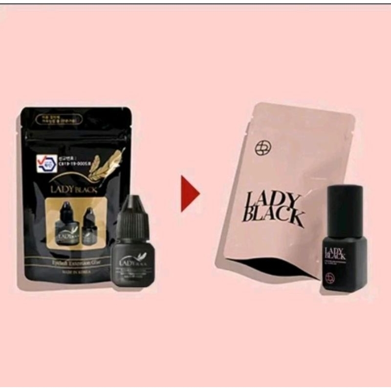 Jual Lem Eyelash Lady Black Lady Glue 5ml Pouch | Shopee Indonesia