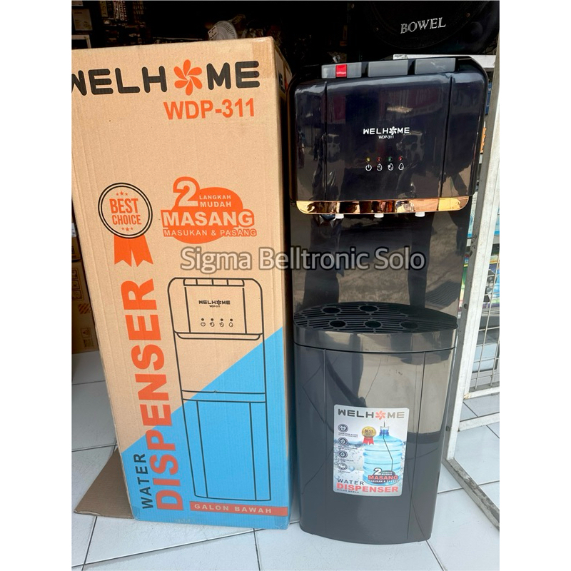 Jual Dispenser Galon Bawah Welhome WDP-311. 3 Kran air panas, netral ...