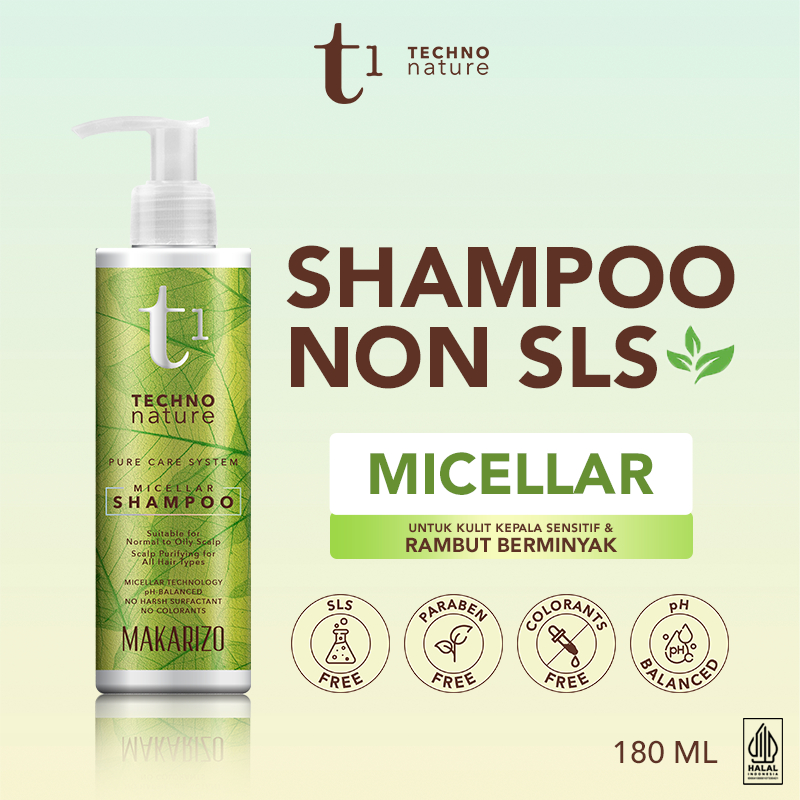 Jual Makarizo T1 Techno Nature Micellar Shampoo 180 mL - Shampo Bebas ...