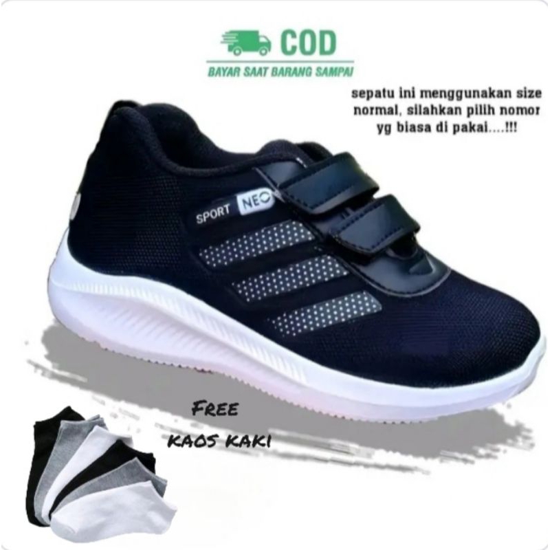 Jual SEPATU ANAK SEKOLAH HITAM SD USIA 5 SAMPAI 15 TAHUN Sepatu anak ...