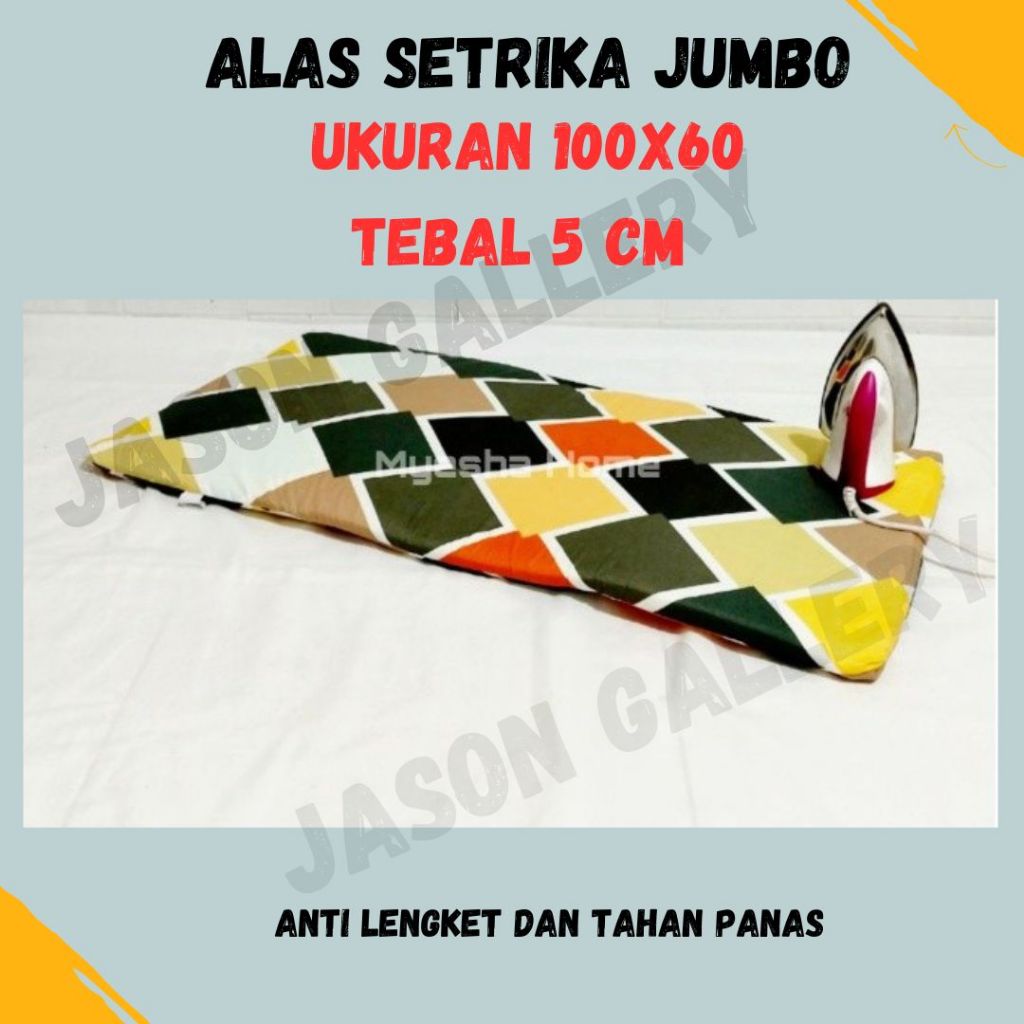 Jual Alas Setrika Jumbo Cover Bolak Balik ukuran 100x60x5 cm Terlaris ...