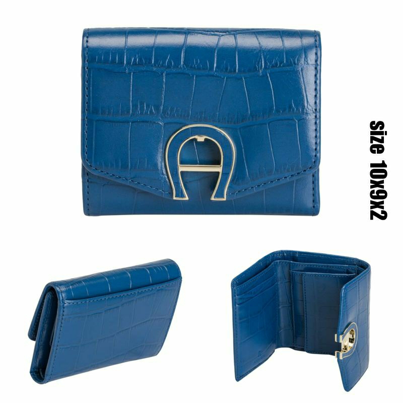 Jual Dompet Aigner Pina Small Trifold Wallet 10x9x2cm | Shopee Indonesia