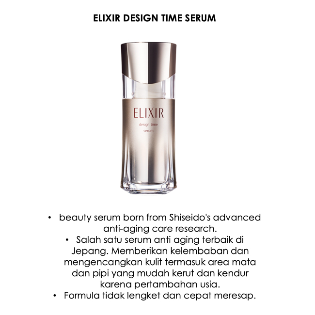 Jual elixir design time serum original jepang - shiseido 40 gr JAPAN NO 1 | Shopee Indonesia
