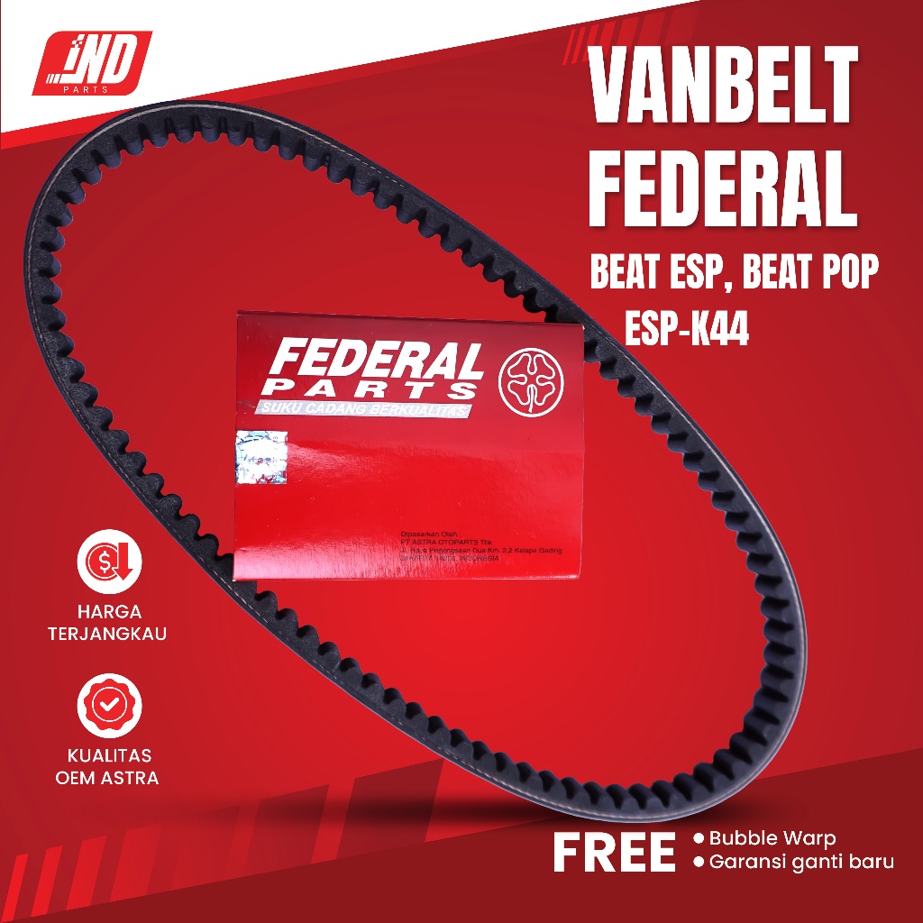 Jual VANBELT V BELT BEAT ESP BEAT POP ESP FEDERAL | Shopee Indonesia