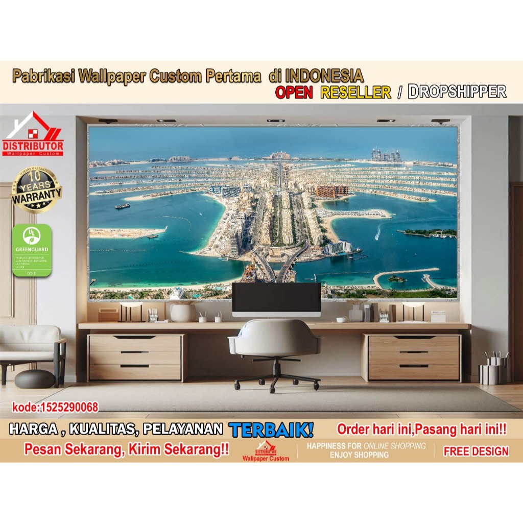 Jual Wallpaper Custom 3D Tema City Light | Pemandangan Kota | Wallpaper Dinding | Wallpaper ...