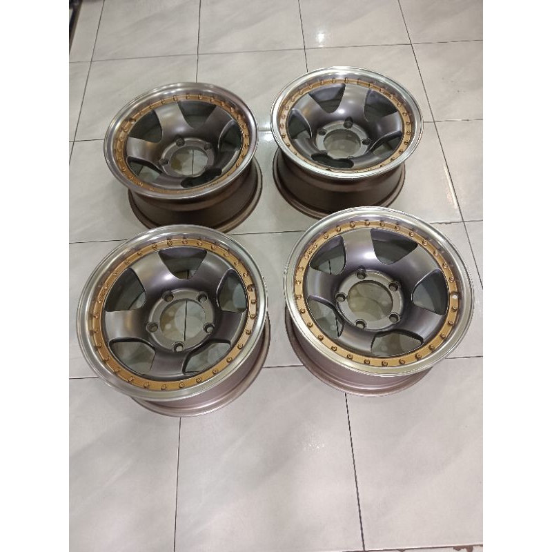 Jual velg glorvick japan R15x7inc jimny feroza taft escudo | Shopee ...