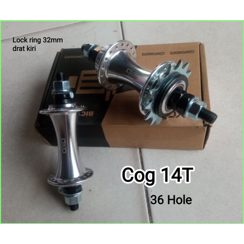 Jual Hub Freehub Sepeda Fixie BMX Cog 14T Bearing Alloy Tromol Sepeda ...