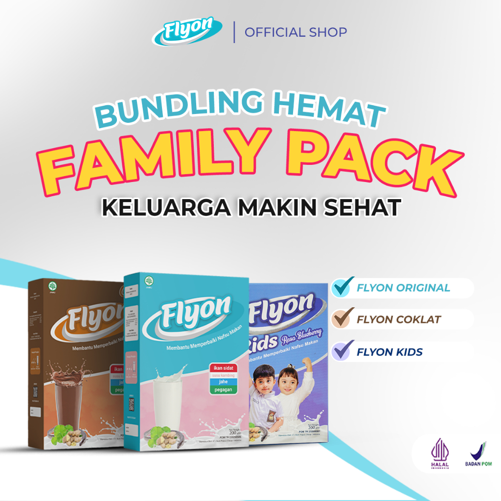 Jual Susu Flyon Paket Family 1 Box Flyon Original + 1 Box Flyon Coklat ...