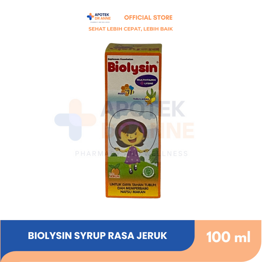 Jual Biolysin sirup Rasa jeruk 100 ml | Shopee Indonesia